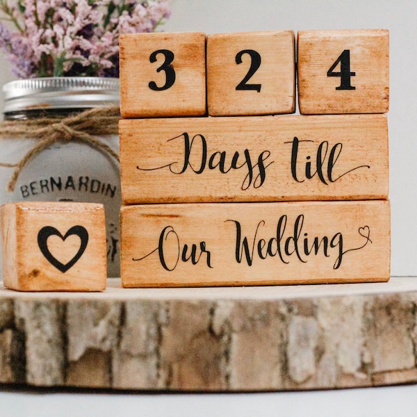 Countdown Blocks - Etsy