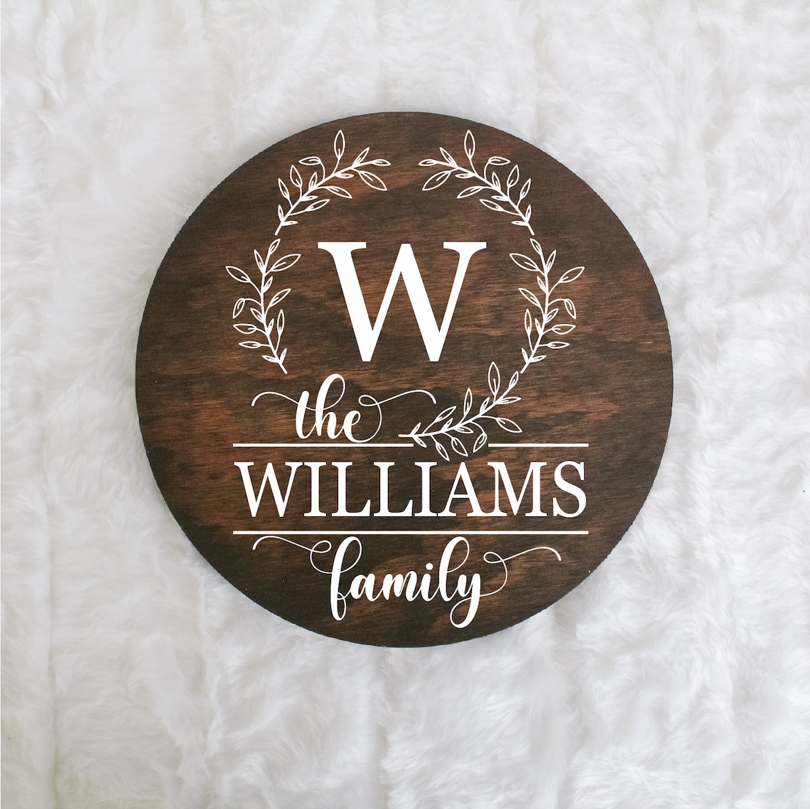 Family Round Wooden Signs - Etsy