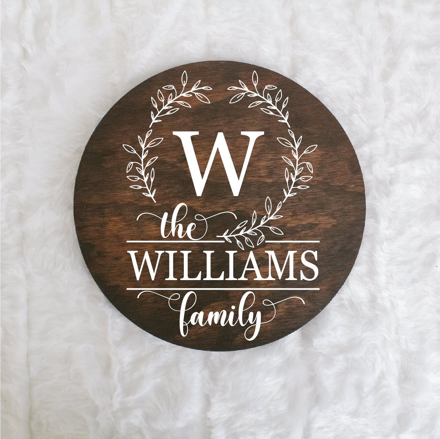 Family Round Wooden Signs | Etsy