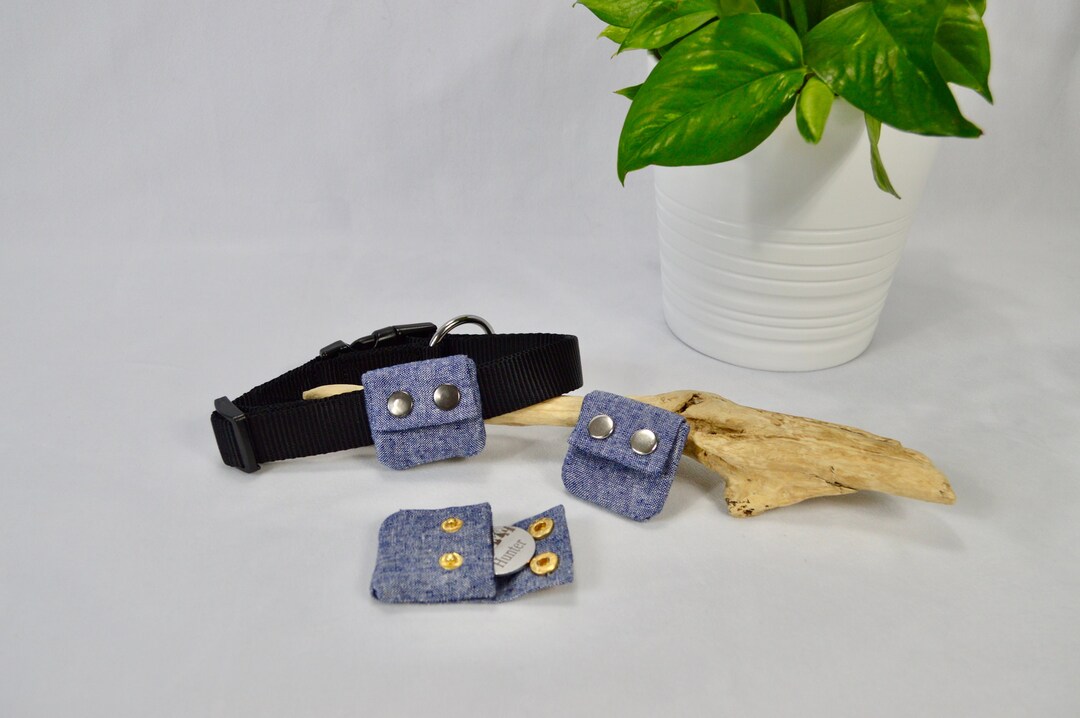 Denim - Dog Tag Silencer / Tag Bag / Dog Tag Holder / Dog Tag Holder ...