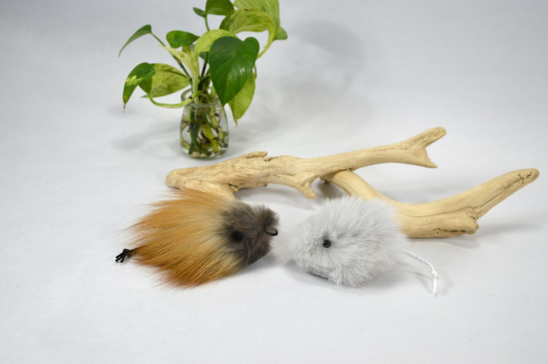 Fox Fur Mouse - Cat Teaser Toy - Etsy