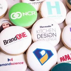 6 Custom Print Logo and Photo Cookies - Etsy