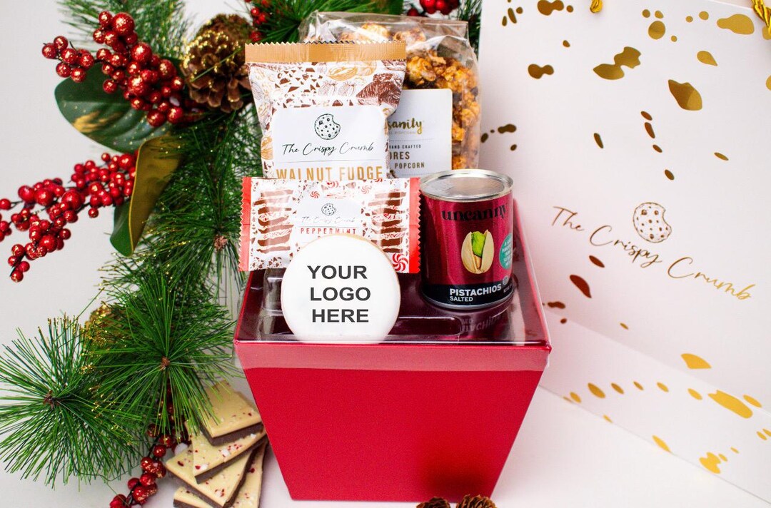 Branded Cookie Gift Basket - Etsy