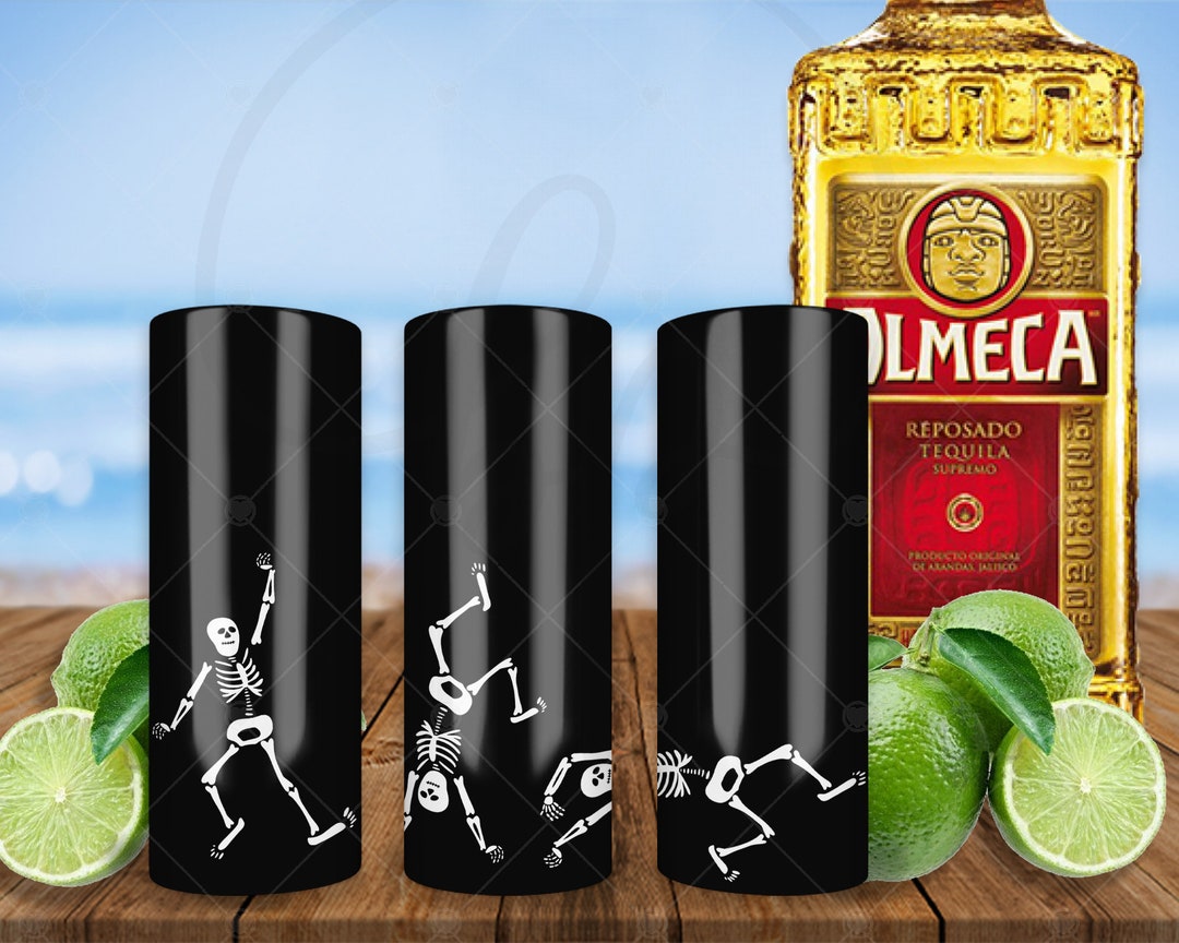 Ceramic Shot Glass 3oz | Funny Skeletons | Halloween Sugar Skull ...