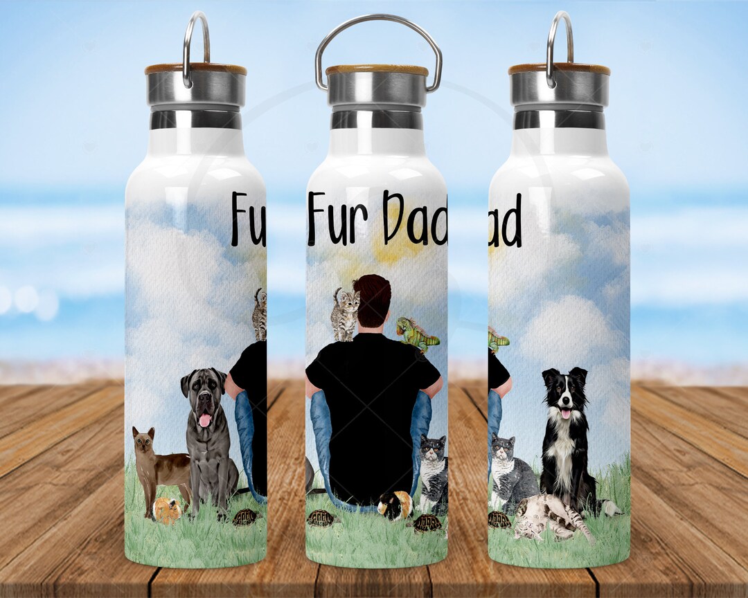 Personalized Fur Dad Drinkware | Dog Dad Cat Dad | Pet Parent | Cat Dad ...