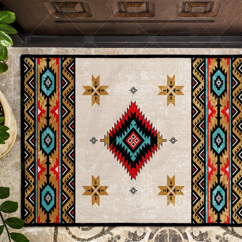 Native American Kitchen Mat - Etsy