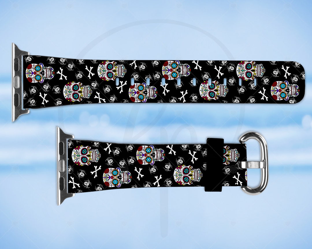 Watch Band | Scary Skulls & Spiders | Fun Halloween Accessory | Sugar ...