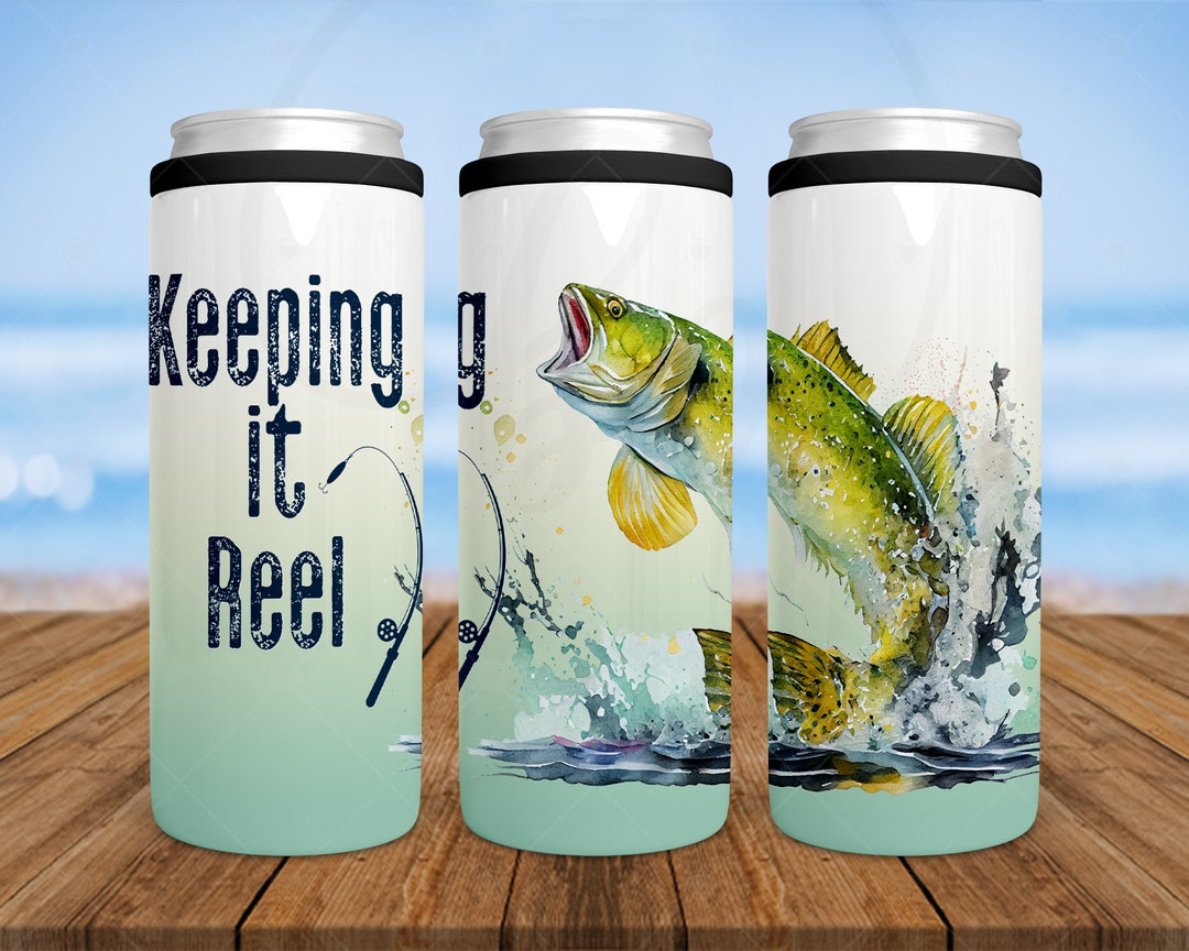 Skinny Can Cooler 12oz | Keeping It Reel | Murray Cod | Deep Sea ...