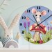 Wall Clocks Mouse and Mushroom Clock Child Room Decor Nursery Wall ...