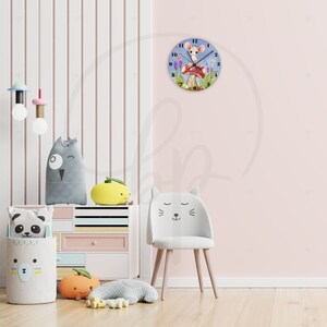 Wall Clocks Mouse and Mushroom Clock Child Room Decor Nursery Wall ...