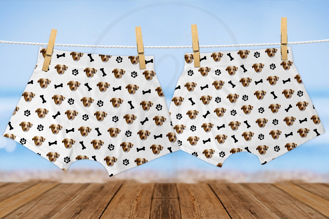 Pet Face Men's Boxer Briefs | Personalized Pet Photo Boxer Shorts | Dog ...