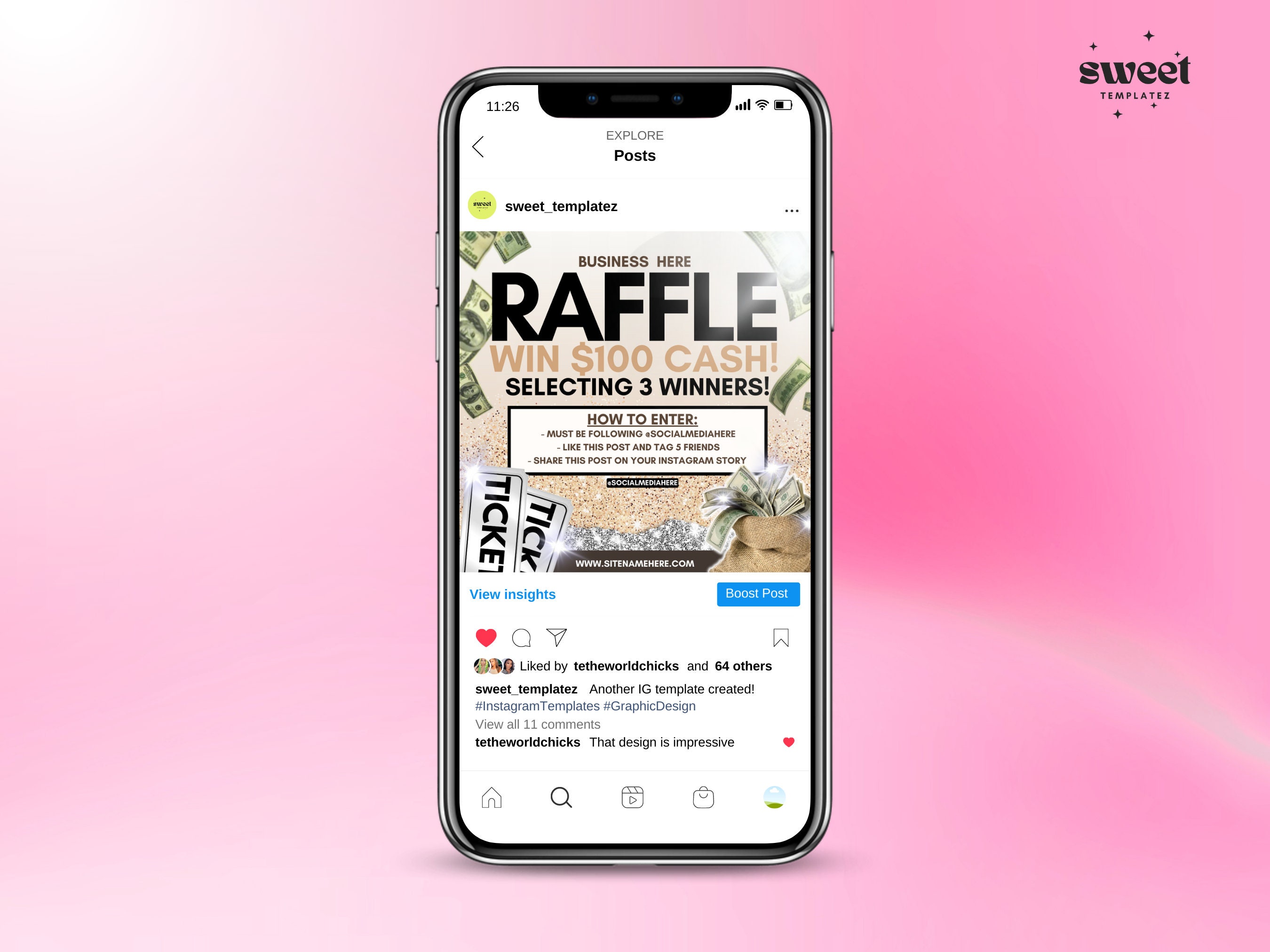 Raffle Flyer Template | DIY Business Branding Giveaway Ticket Contest ...