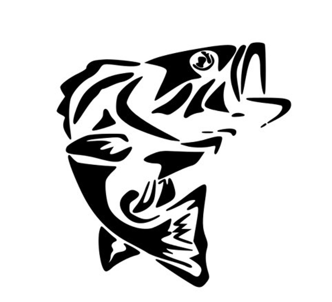 Bass Fish Decal - Etsy
