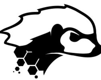 Honey Badger Decal - Etsy