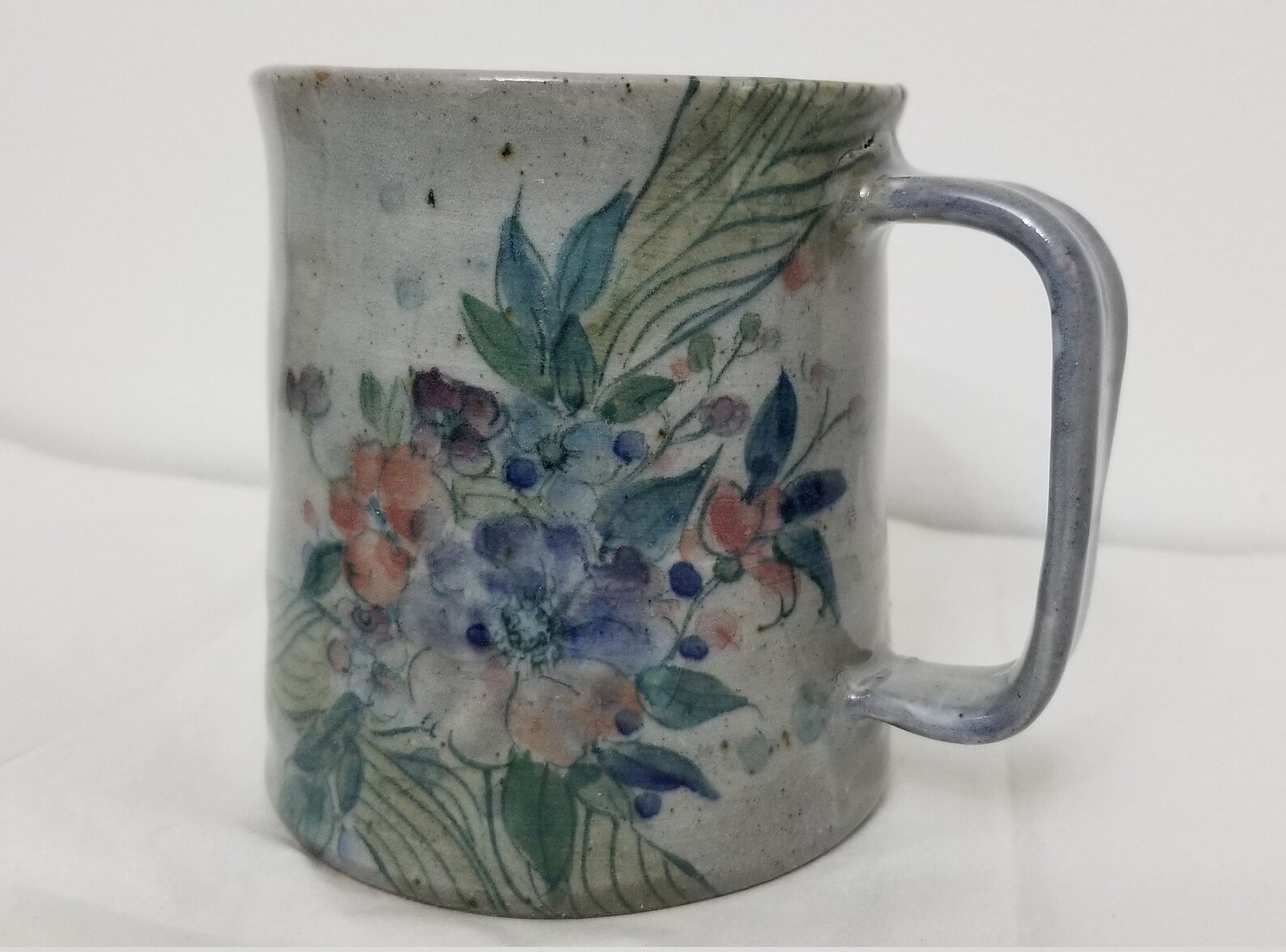 Flower Ceramic Pitcher Flower Nature Pattern Handmade - Etsy