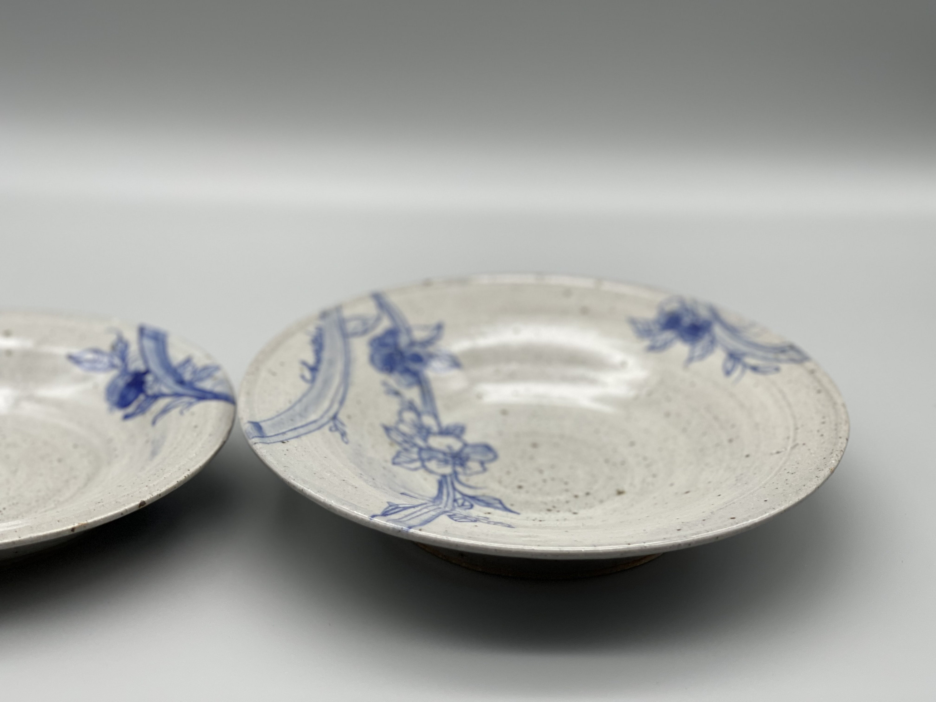 Blue Flower Pattern Plates Flower Nature Ceramic Handmade Pottery ...