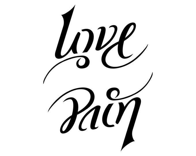 Custom Ambigram for 2 Names One Name Rotates to Become Another - Etsy ...