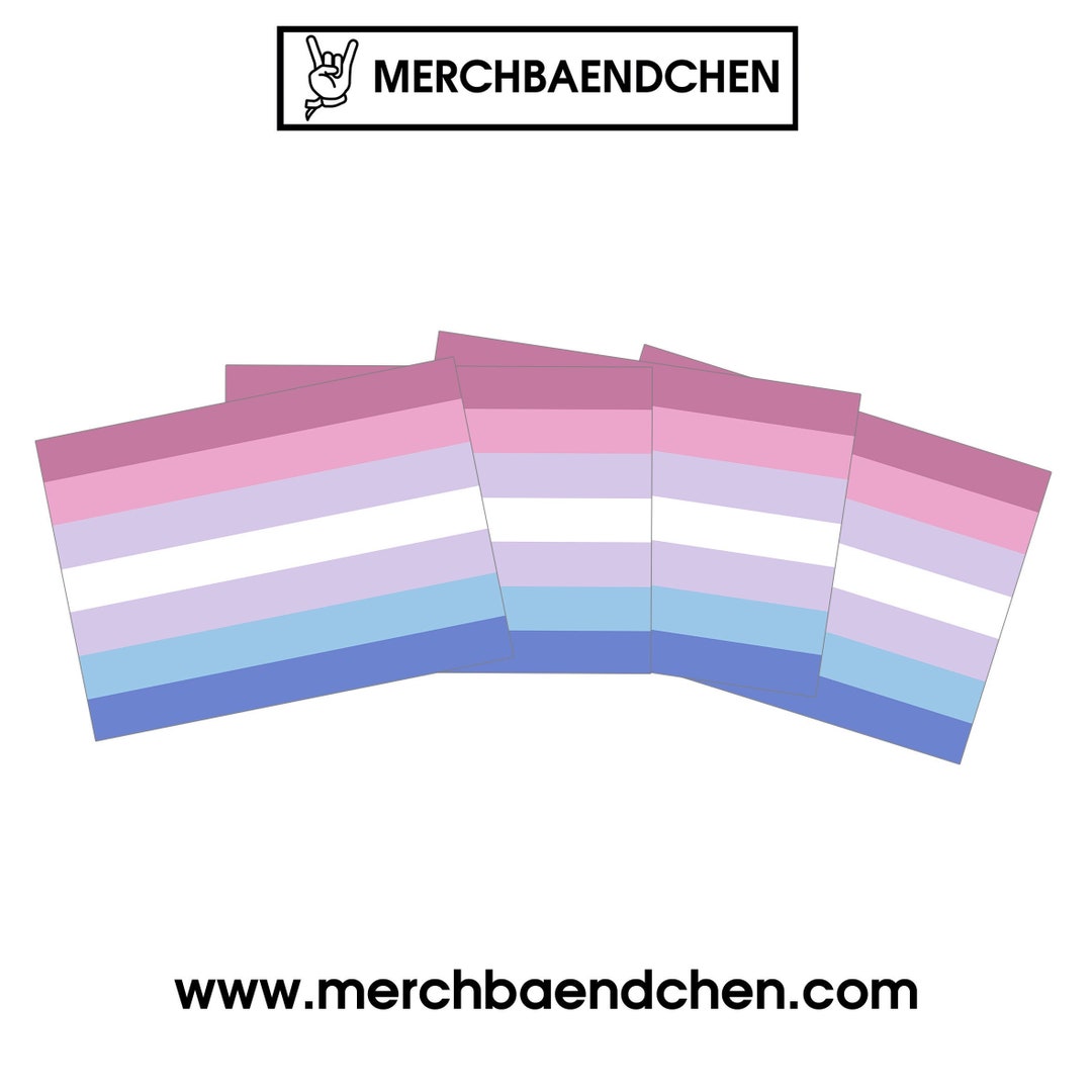 Bigender Flag Sticker - Etsy