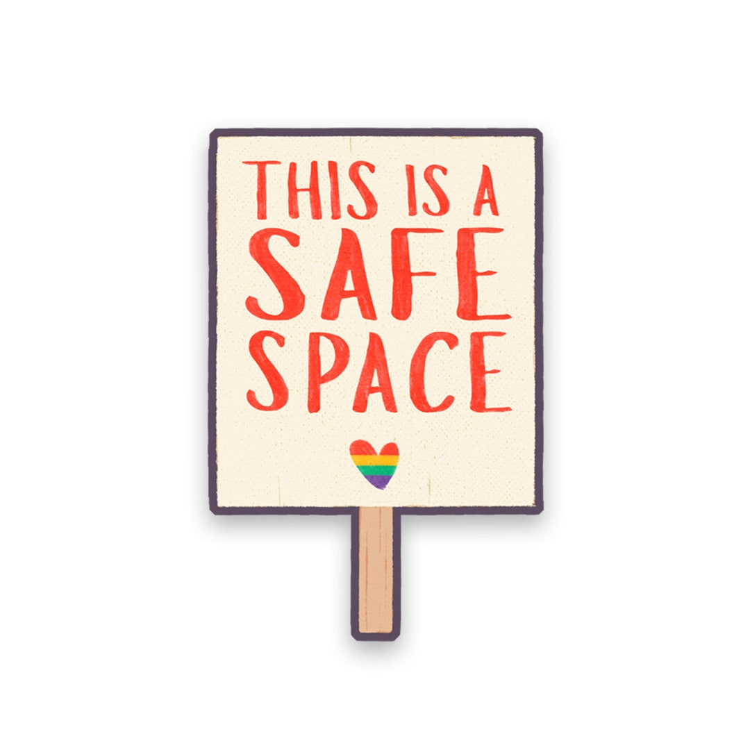 Safe Space – Cut Vinyl Sticker - Etsy