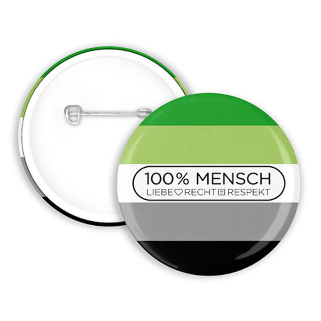 100% Human Aromantic Button 38 Mm - Etsy