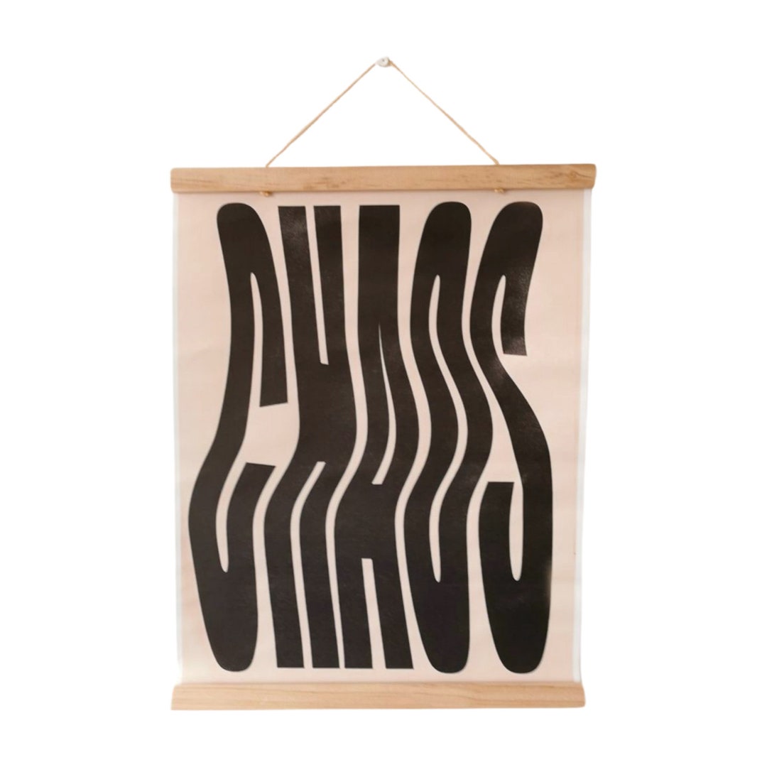 Chaos Poster With Poster Bar - Etsy