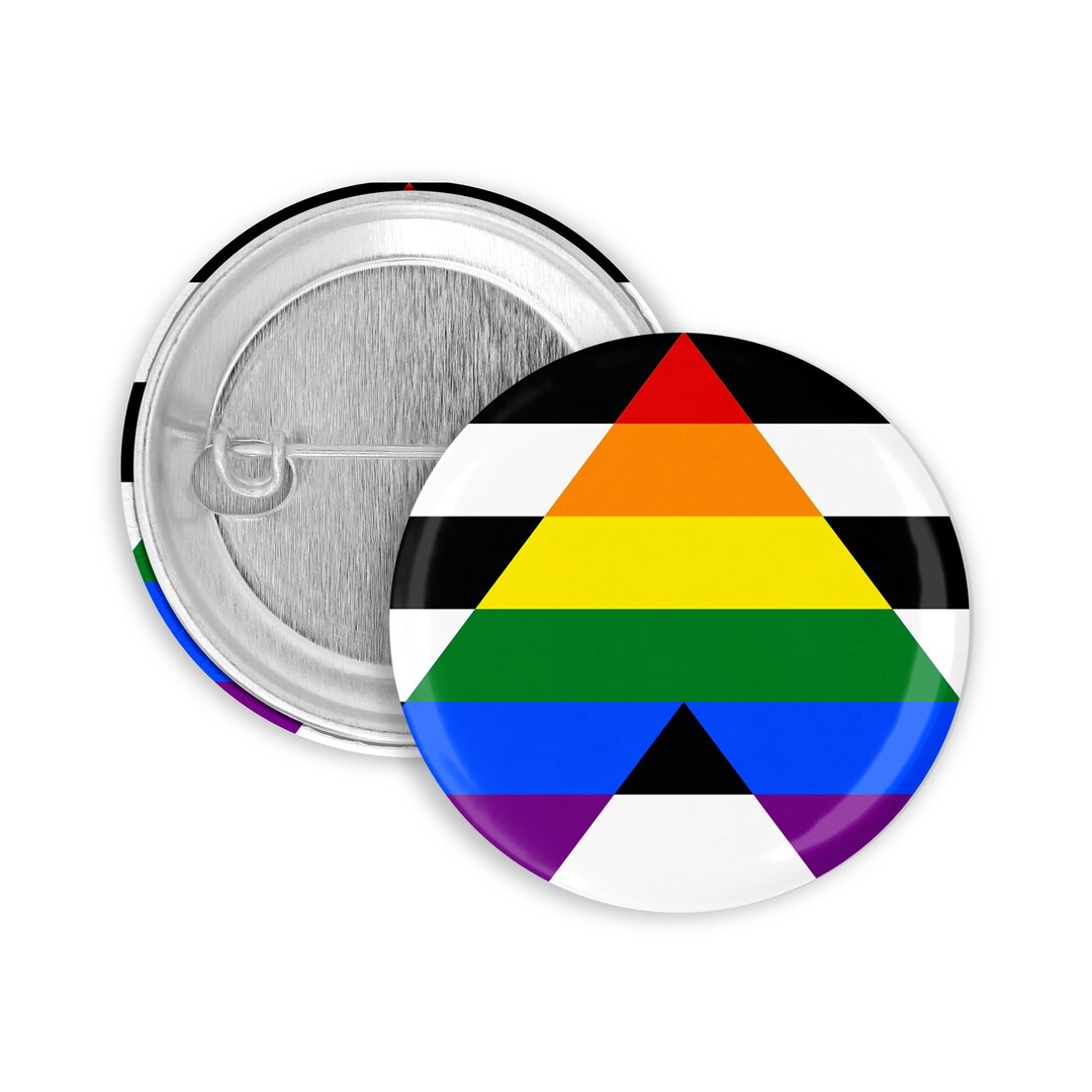 Straight Ally Button | 25mm - Etsy Österreich