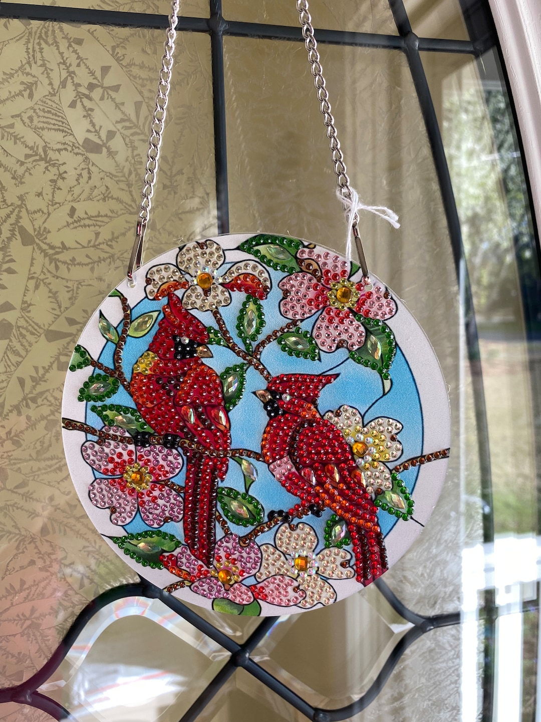 Cardinal Diamond Art Wall Hanging/suncatcher Finished - Etsy