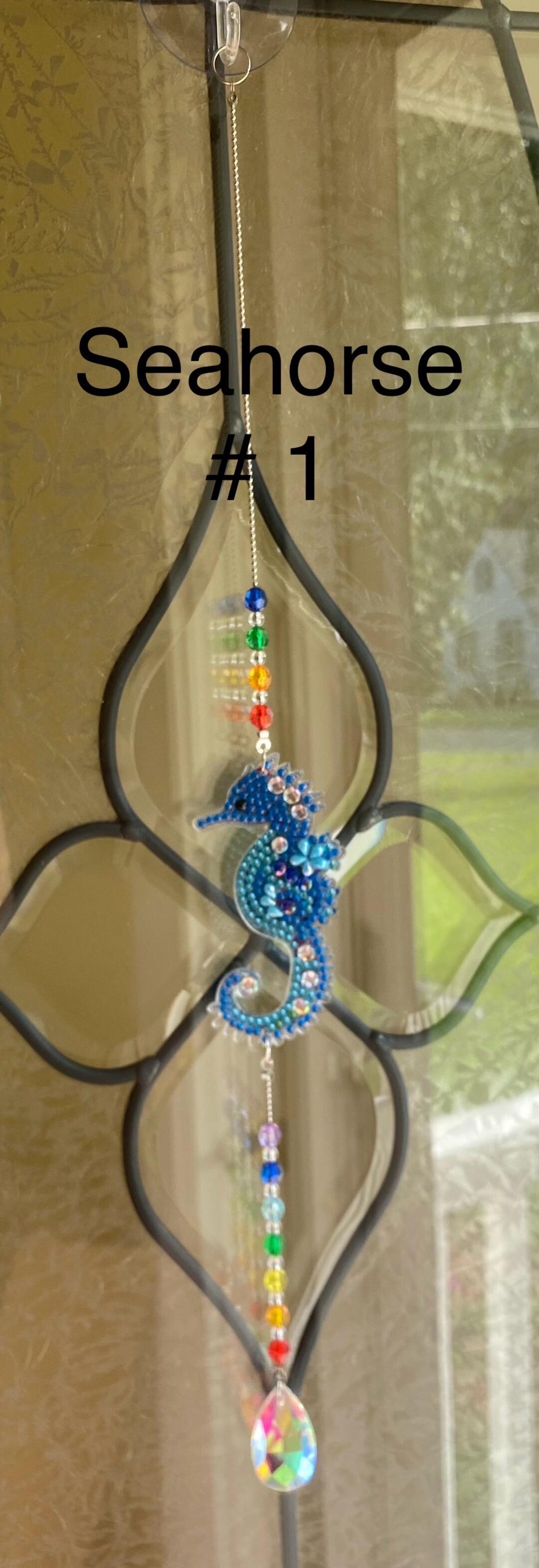 Seahorse Diamond Art Keychain/suncatcher - Finished - Etsy