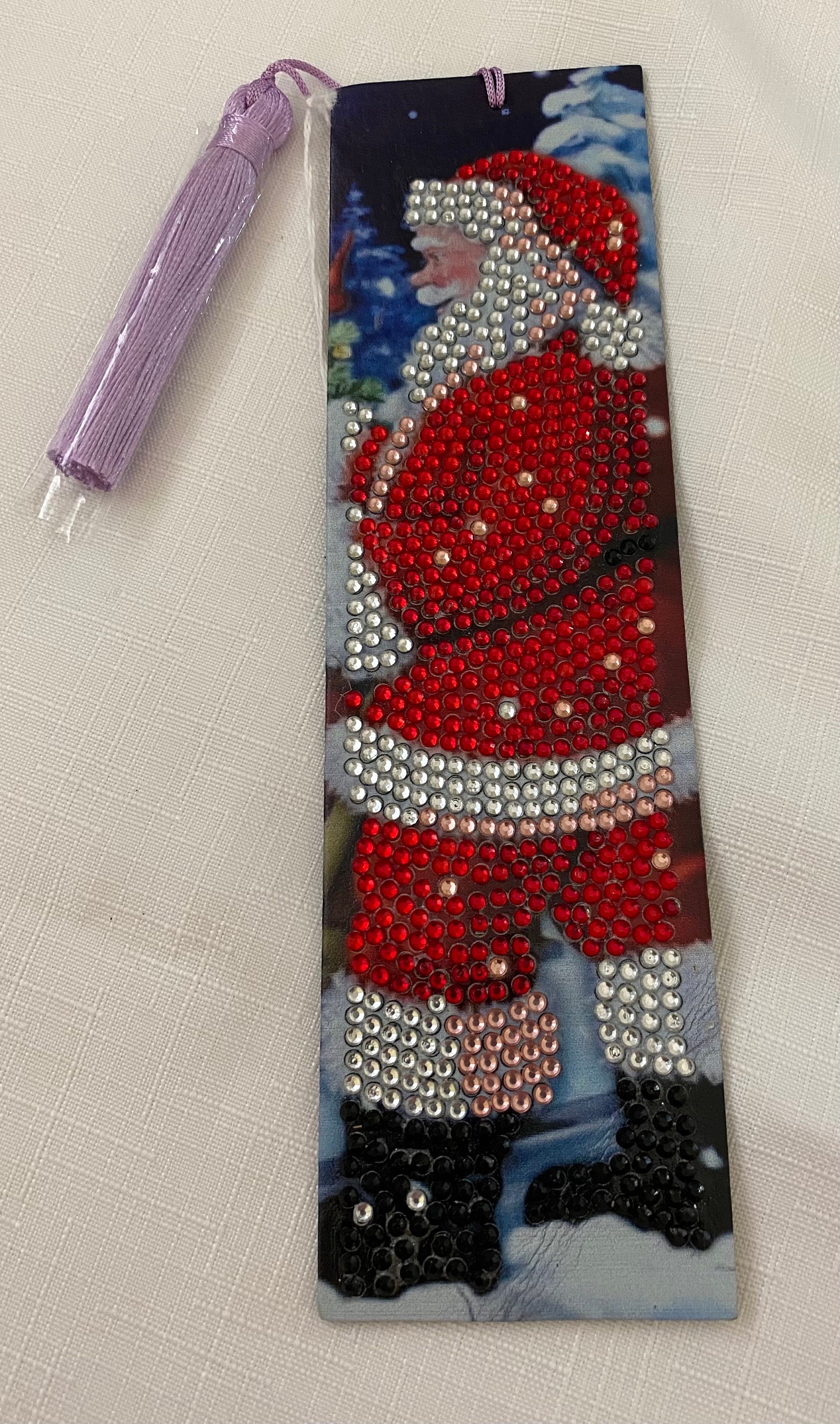 Santa Diamond Art Bookmarks - Etsy