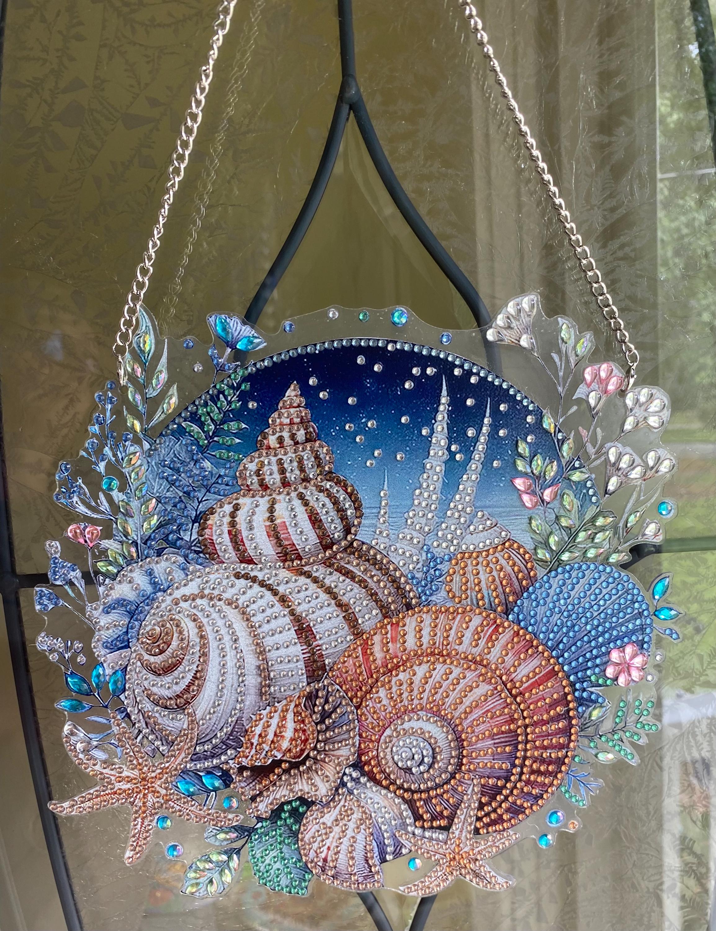 Large Seashell Diamond Art Wall Hanging/suncatcher - Etsy