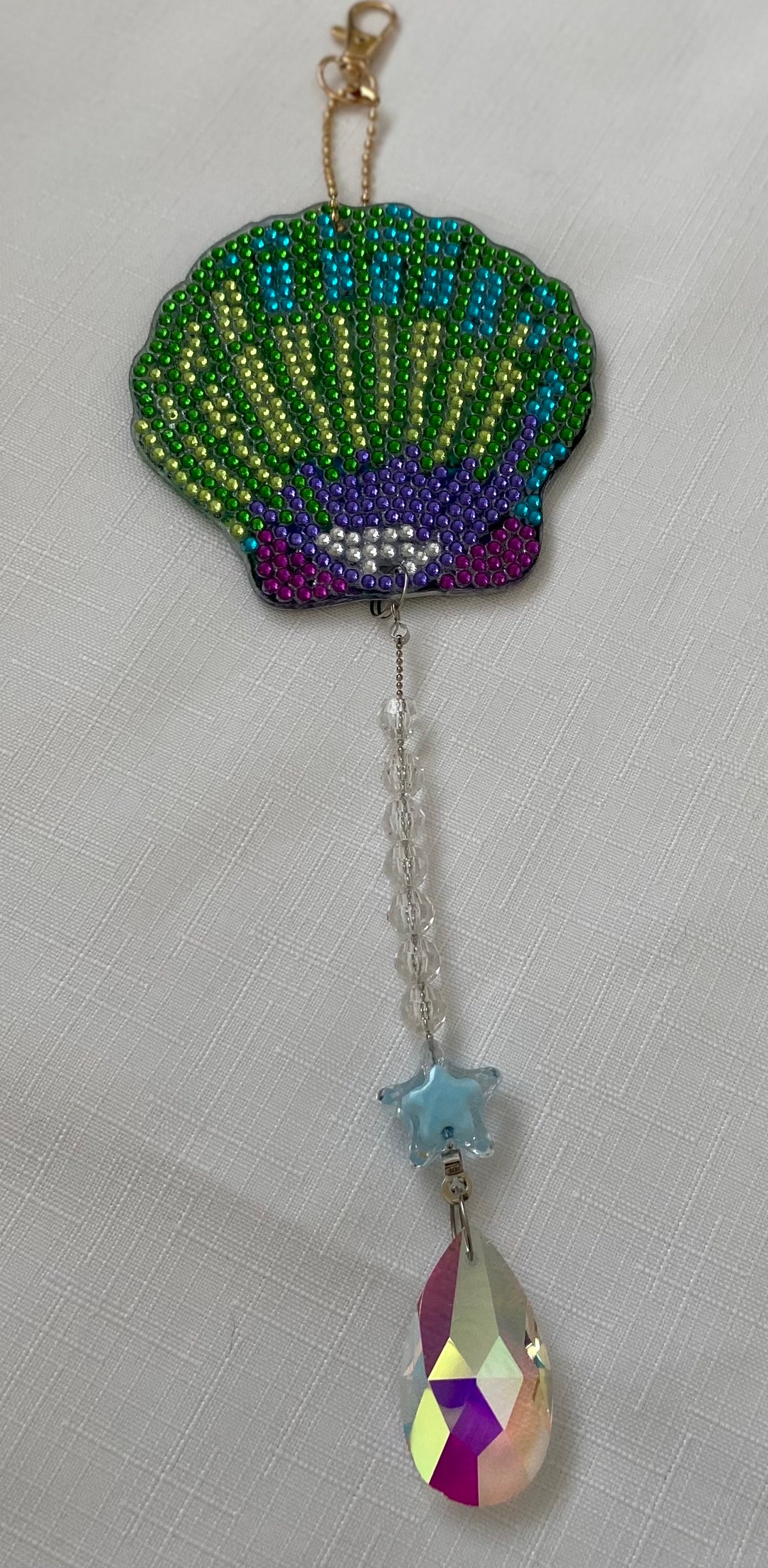 Seashell Diamond Art Keychain/suncatcher - Etsy