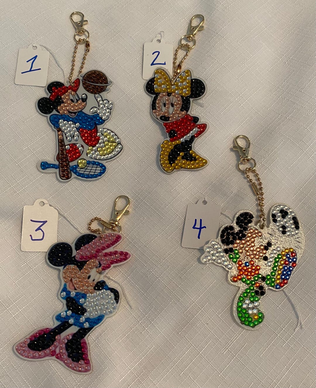 Character Diamond Art Keychain - Etsy