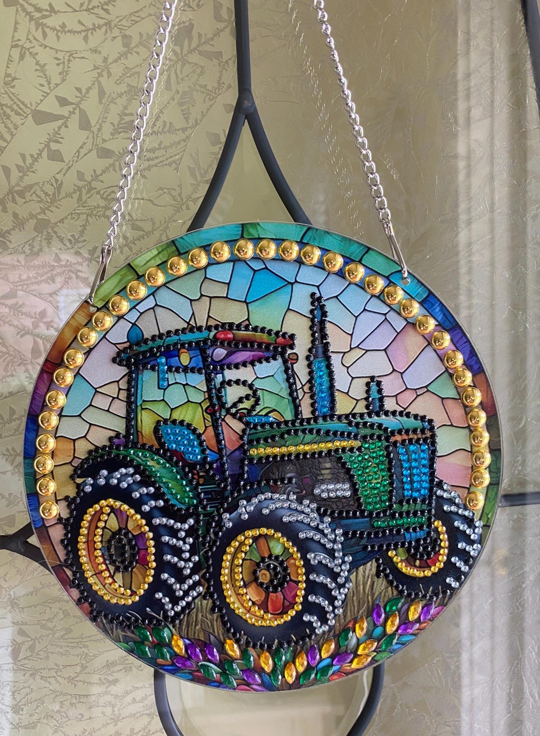 Tractor Diamond Art Wall Hanging/suncatcher - Etsy