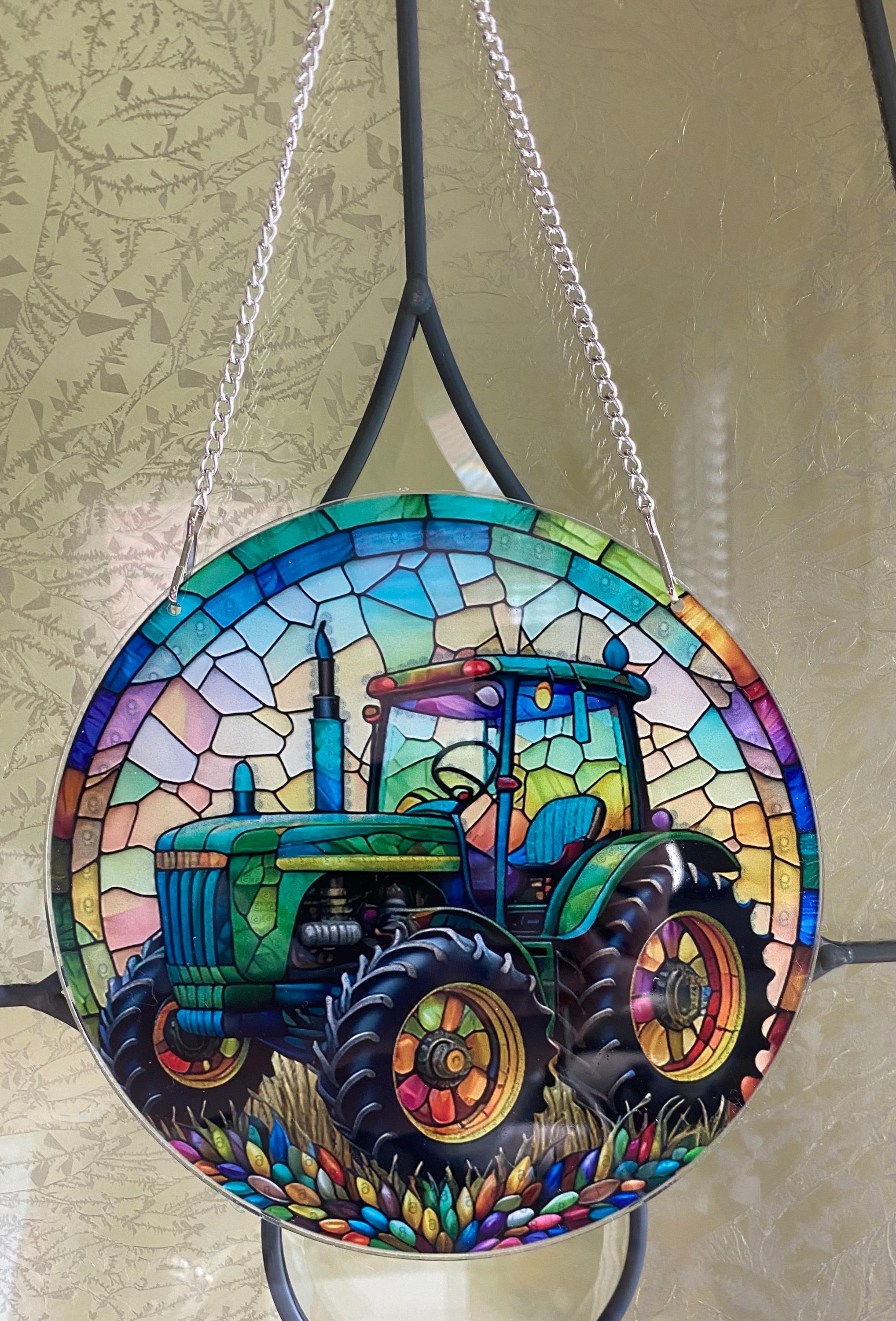 Tractor Diamond Art Wall Hanging/suncatcher - Etsy