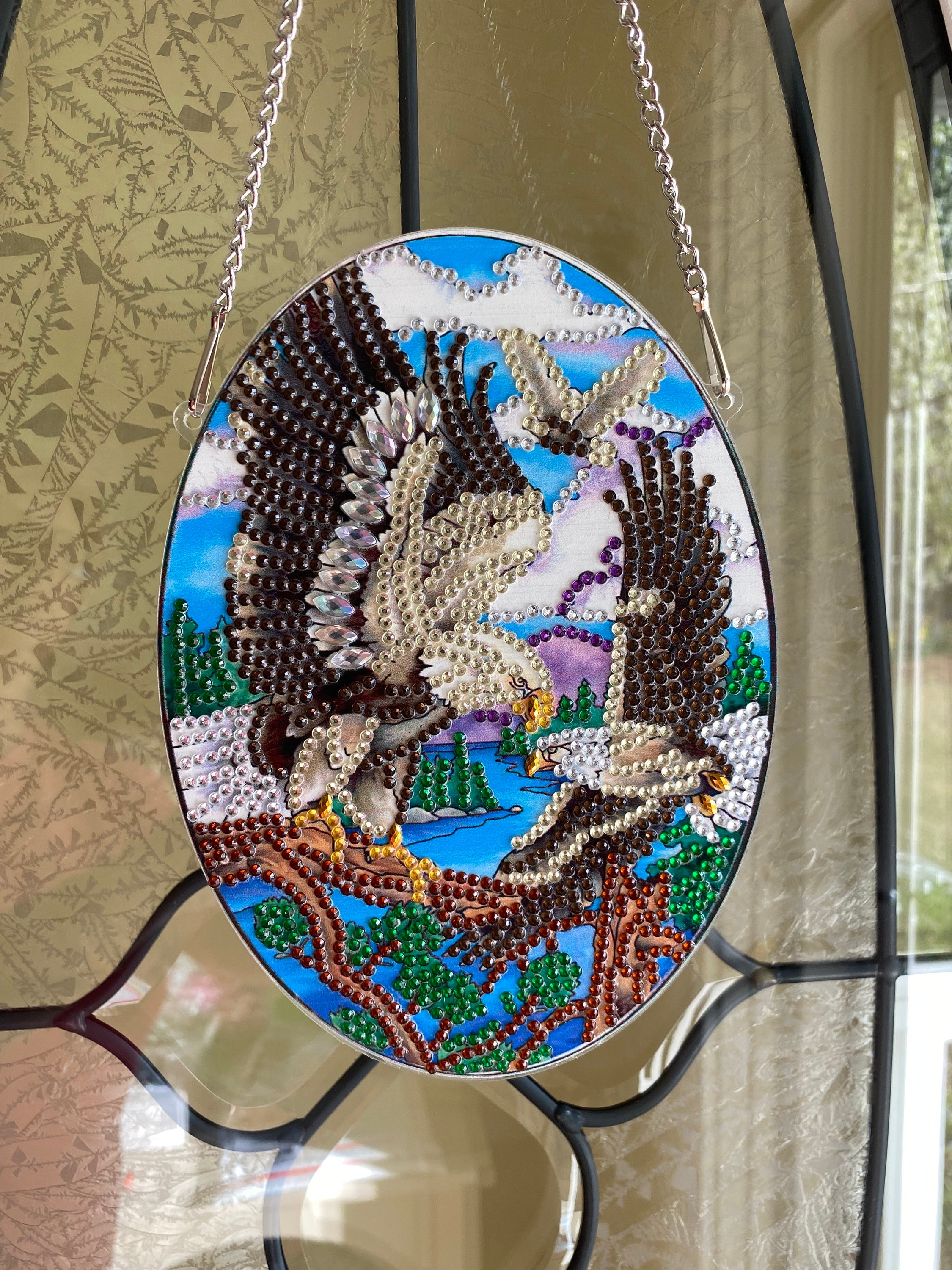 Eagle Diamond Art Wall Hanging/suncatcher - Finished - Etsy