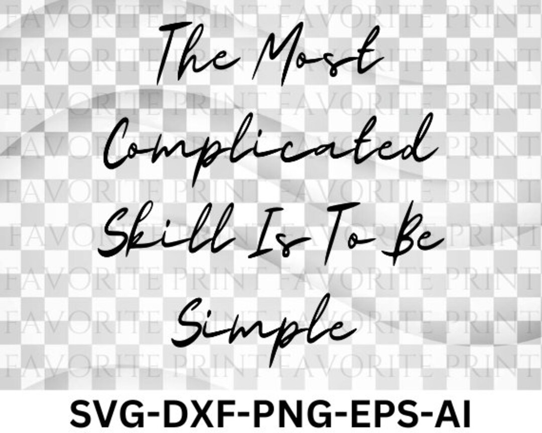 Simplicity Svg, Minimalist Svg, Typography Svg, Calligraphy, Word Svg ...