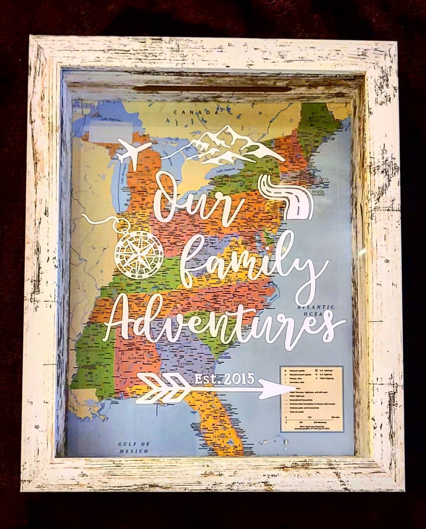 8x10 Personalized Savings Fund Box With Slot Shadow Box - First Home ...