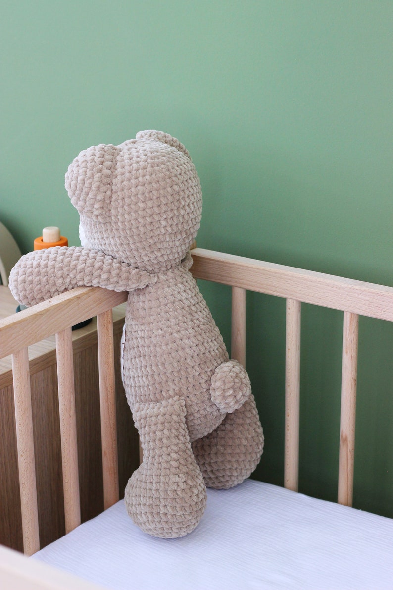Personalized Stuffed Teddy Bear Custom Plush Crochet Bear - Etsy