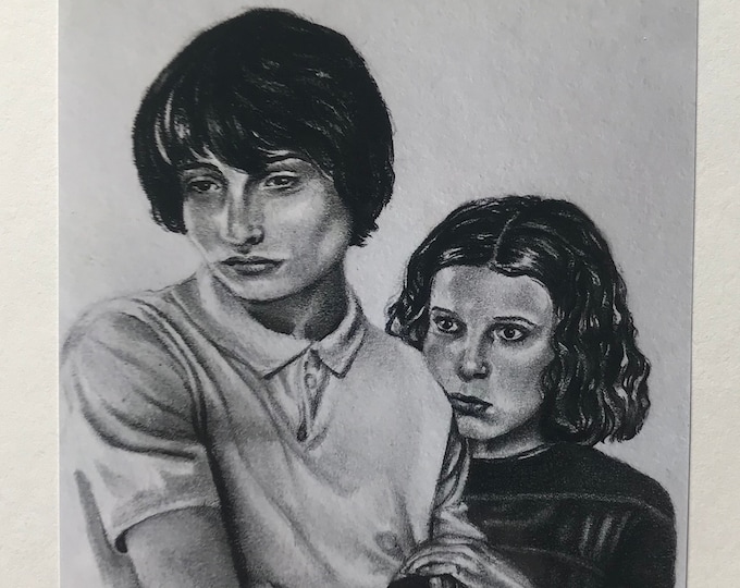 Stranger Things mileven Drawing 4 X 6 Print - Etsy