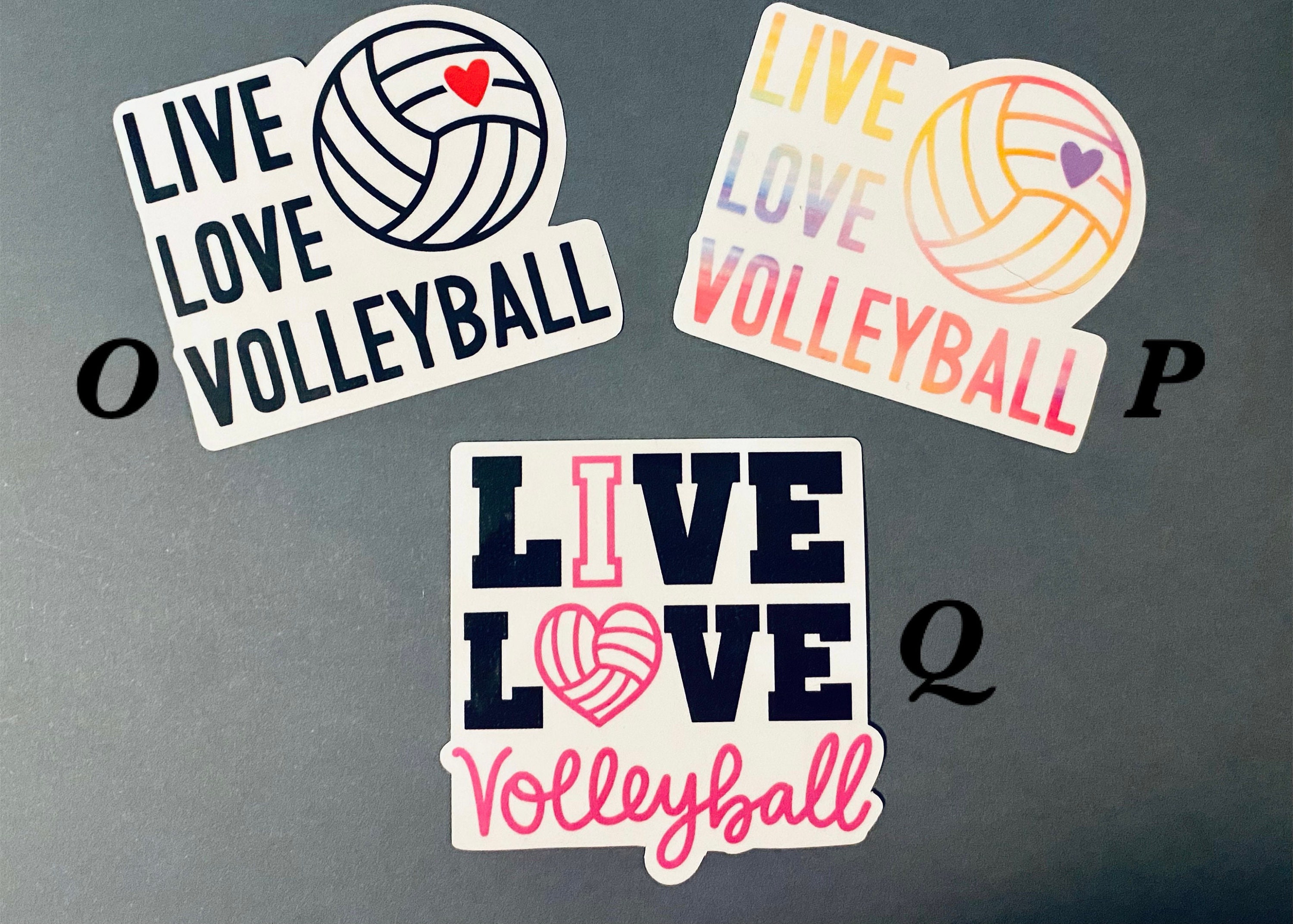 Volleyball Stickers Decals - Etsy