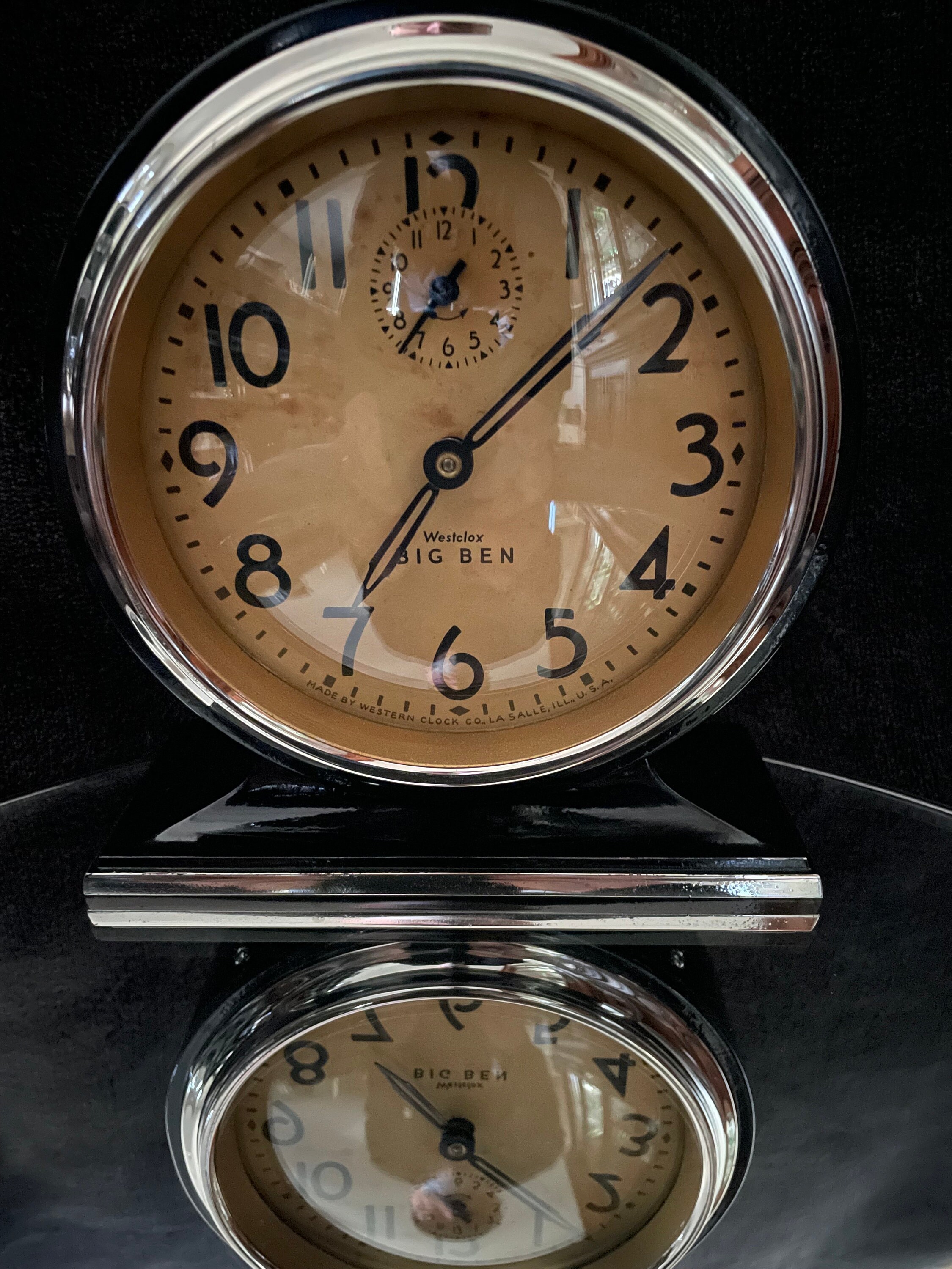 Antique Westclox Big Ben Style 3 Windup Alarm Clock Black/chrome ...