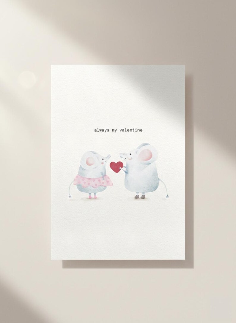 Printable Valentine Card - Etsy