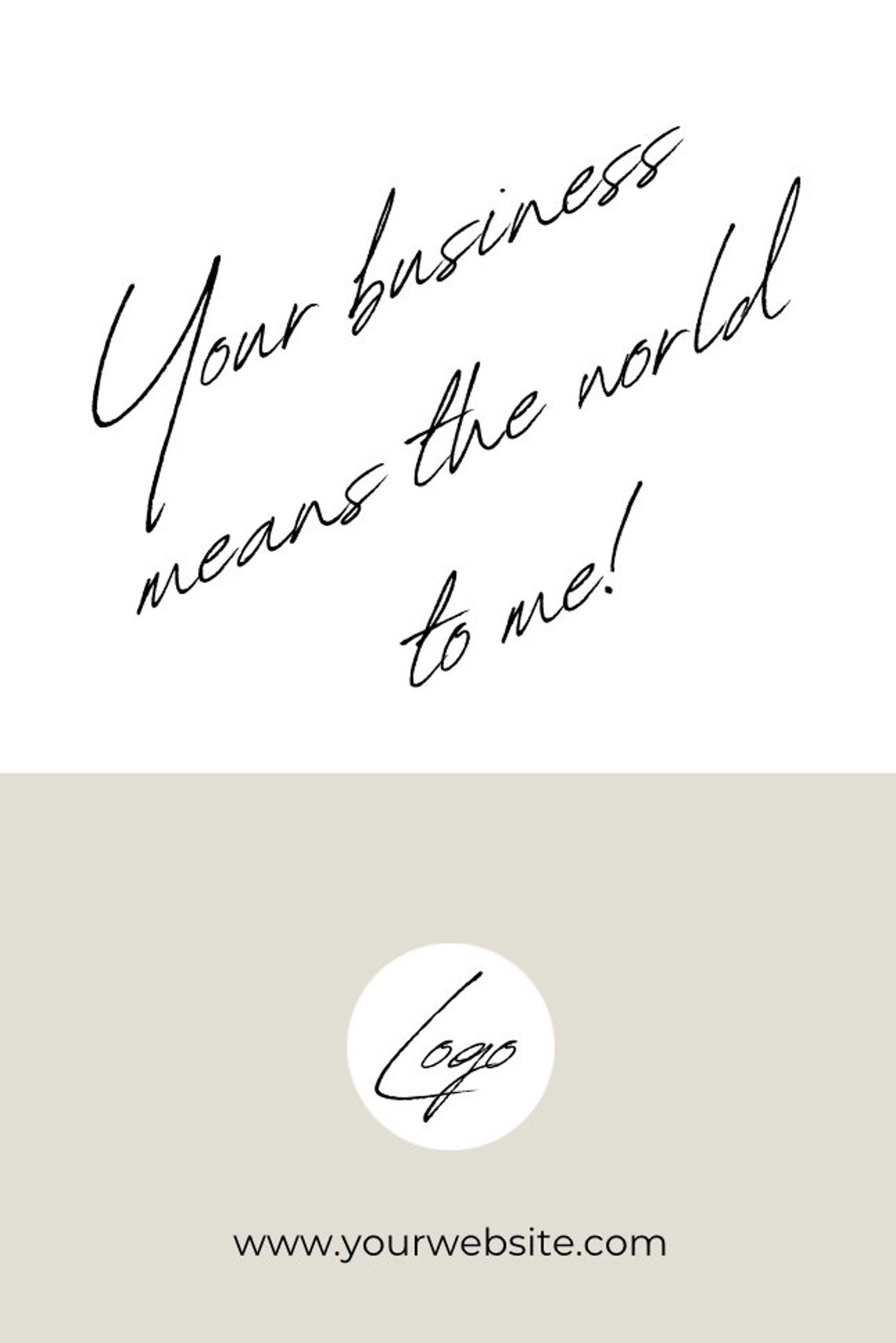 Client Thank You/review Card Template - Etsy