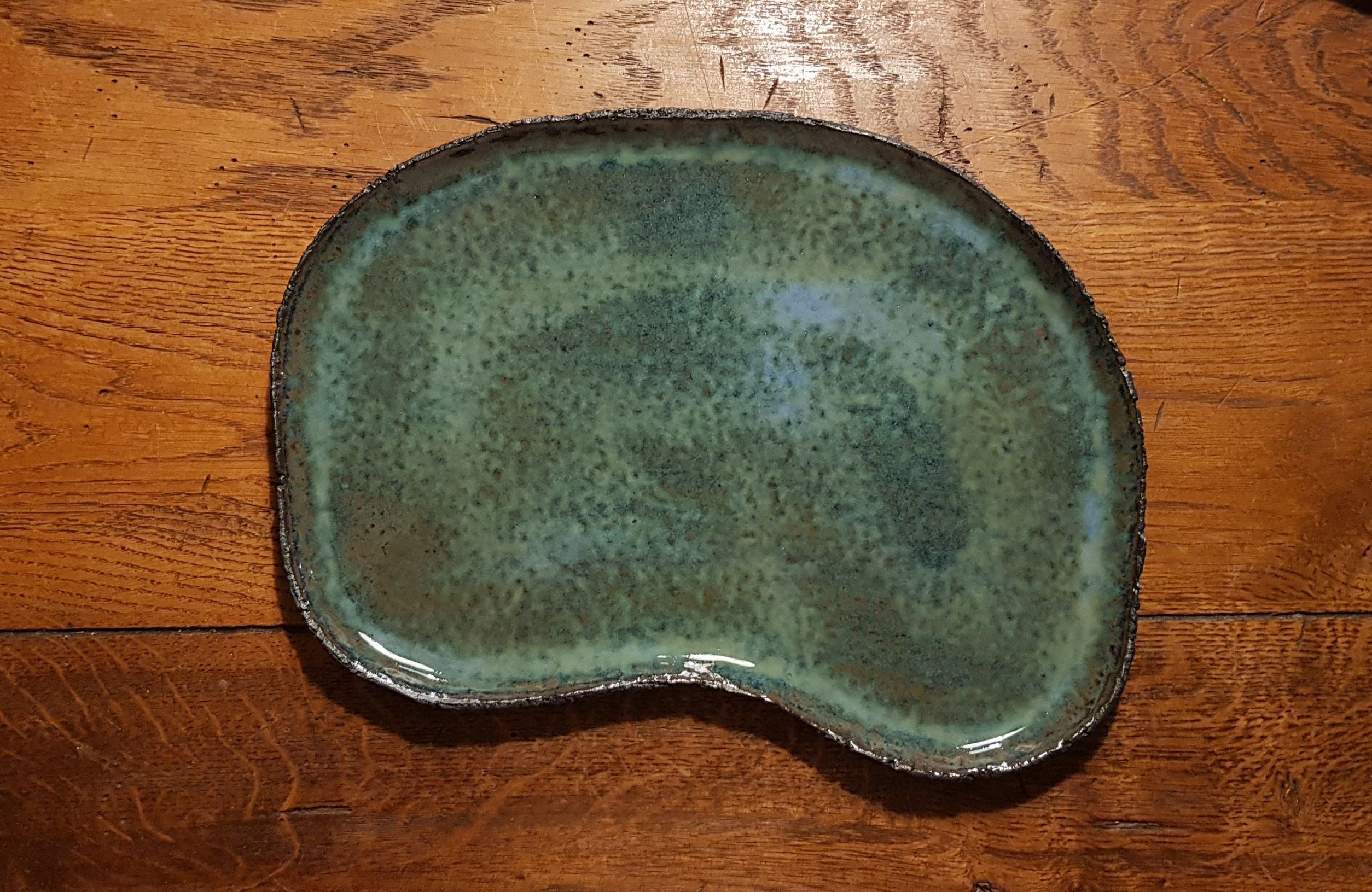 4 Extravagant Ceramic Plates Terra Nera Rainforest 2 Deep - Etsy UK