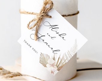 Boho Favors Tags Winter Wedding Tag Love is Sweet Tag - Etsy