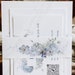 Dusty Blue Floral Belly Band Template Vintage Blue Purple Floral Belly ...