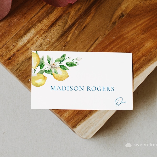 Lemon Placecards - Etsy