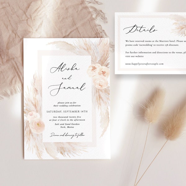 Boho Invitation - Etsy