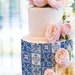 Cake Icing Blue Tile Template Italy Blue Tile Cake Icing Image Bay ...
