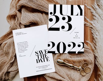 Simple Save the Date - Etsy